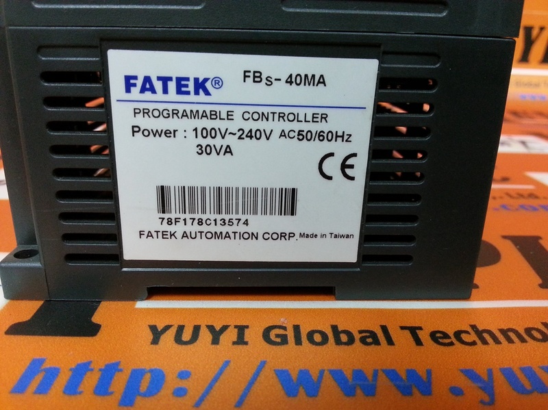 FATEK FBS-40MA PROGRAMABLE CONTROLLER - PLC DCS SERVO Control MOTOR POWER SUPPLY IPC ROBOT